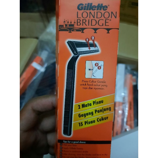 Jual Gillette Razor London Bridge 2layer alat cukur/pisau cukur ...