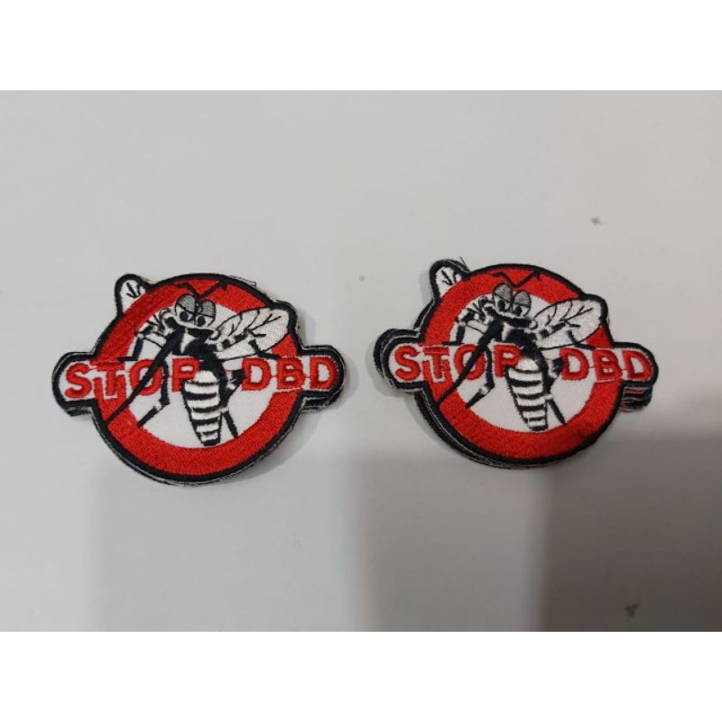 Jual BADGE LOGO STOP DBD / WASPADA DEMAM BERDARAH BORDIR KOMPUTER ...