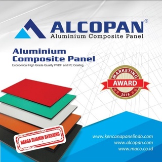 Jual ACP Almunium Composite Panel ALCOPAN 4mm PVDF: Red Glossy | Shopee ...