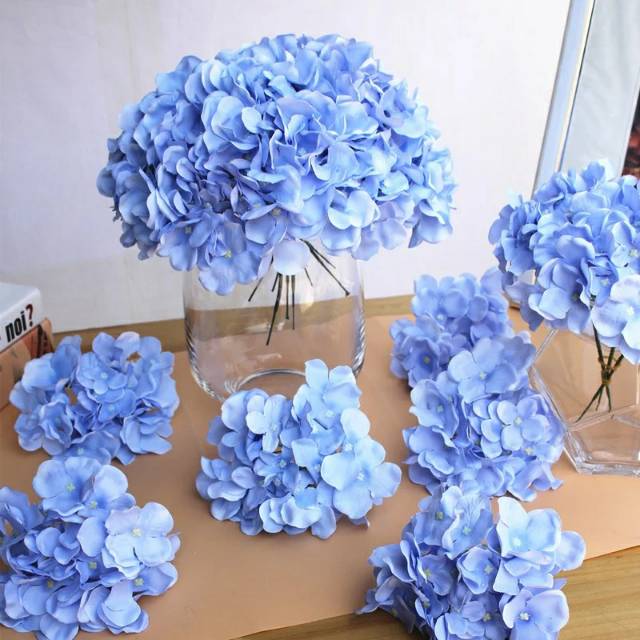 Jual Bunga Hydrangea Hortensia Artificial Imitasi Plastik Tanaman Hias ...