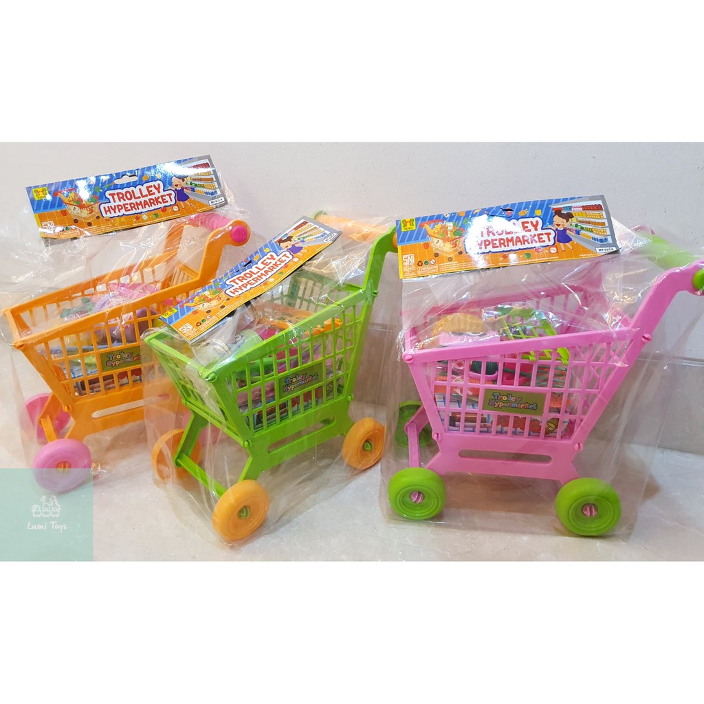 Jual Mainan Anak Trolley Supermarket Troli Belanja Set MT035A | Shopee ...