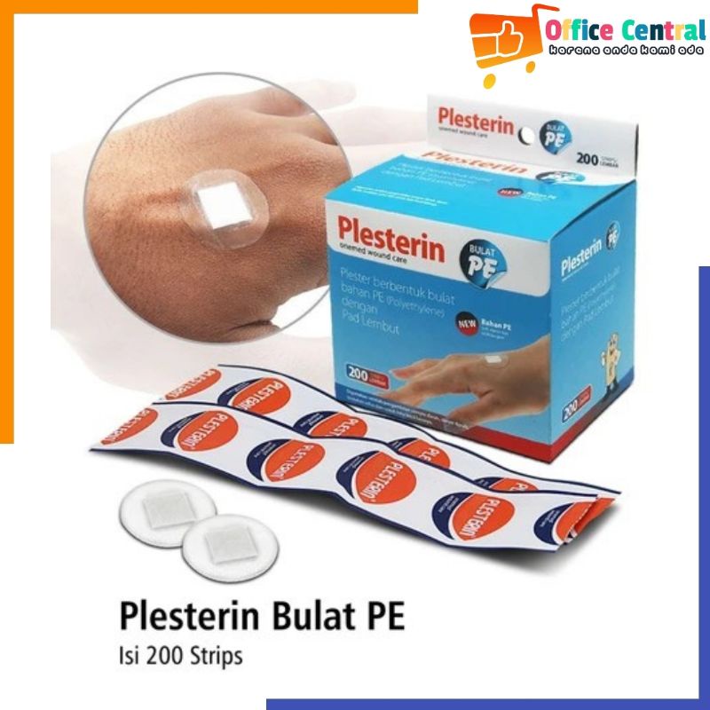 Jual PLESTER MEDIS BULAT TRANSPARAN 1 STRIP 5pcs | Shopee Indonesia