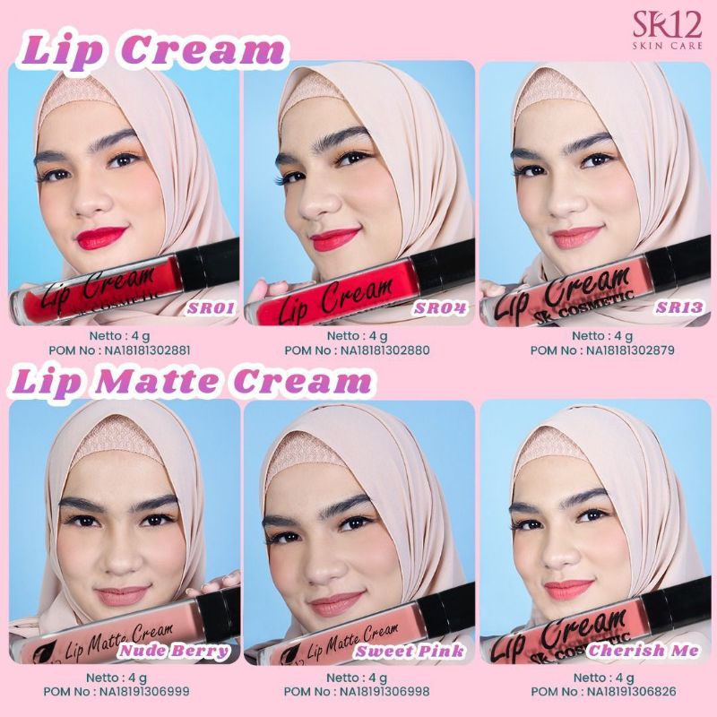 Jual lip matte/ lipmate Sr12/ lip cream/lip matte Bpom | Shopee Indonesia