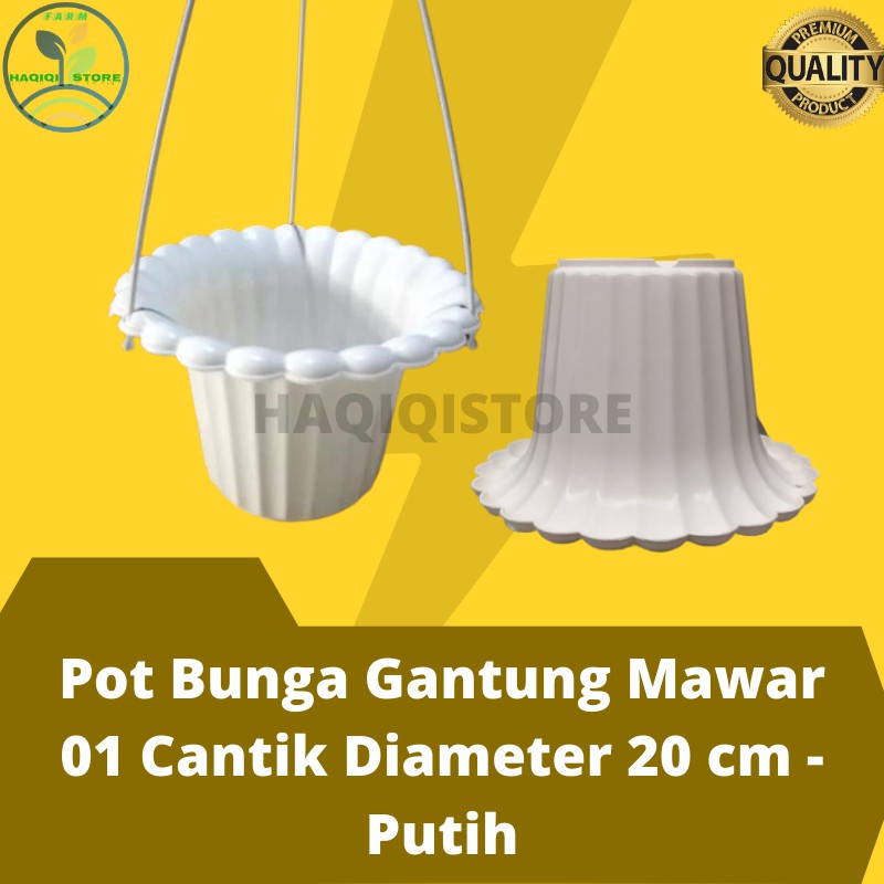 Jual Pot Bunga Gantung Putih Pot Dinding Hias Tumbuhan Plastik Unik Pot ...