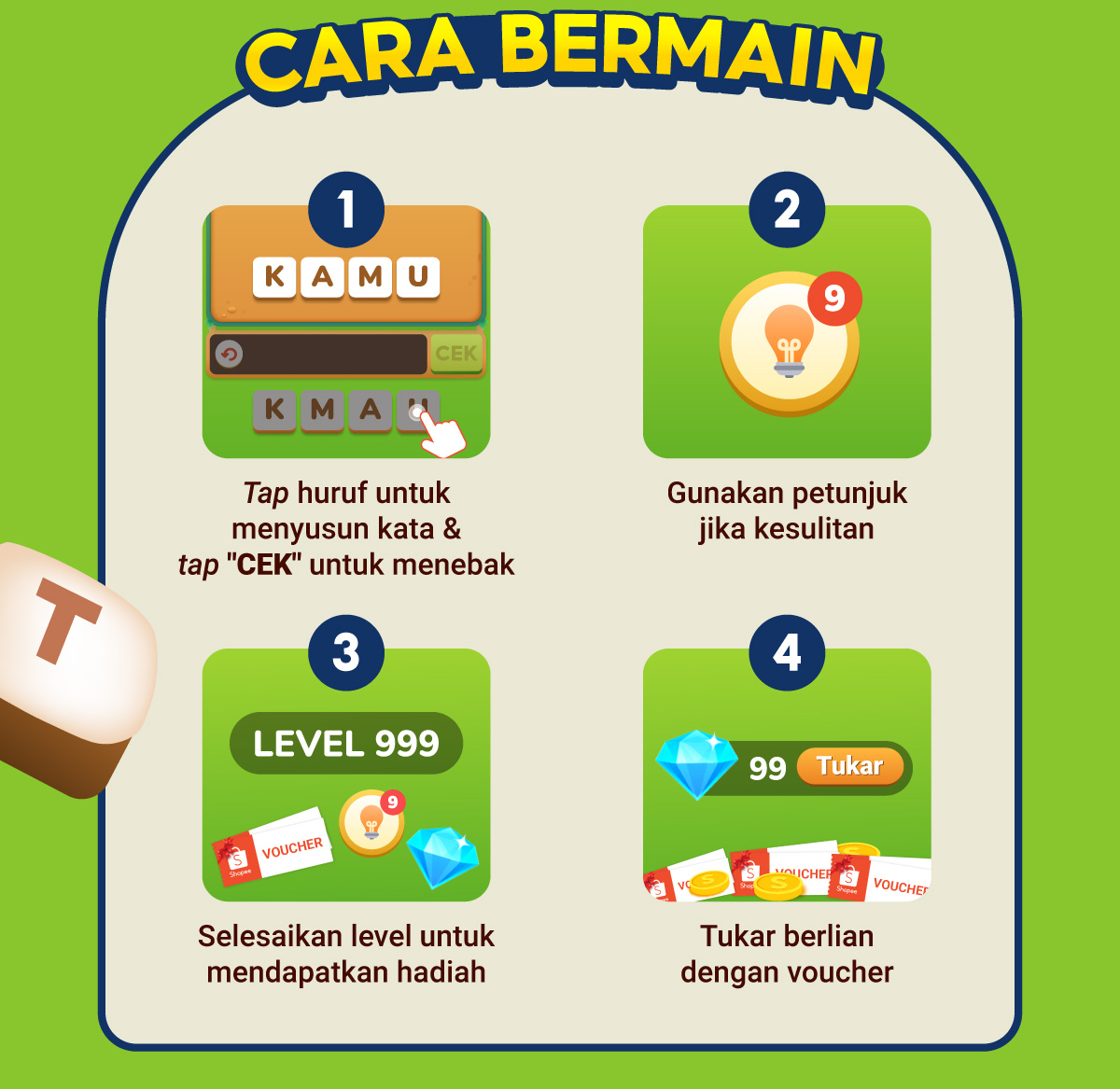 Shopee Tebak Kata | Game Susun Kata