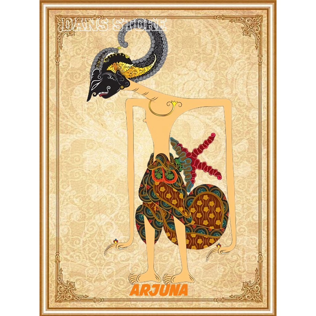 Jual Poster Wayang Kulit Arjuna Hiasan Dinding Sebagai Pajangan atau Wall Decor | Shopee Indonesia