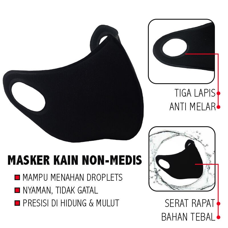 Jual Masker Kain Dewasa Non Medis / Masker Kain Korea | Shopee Indonesia