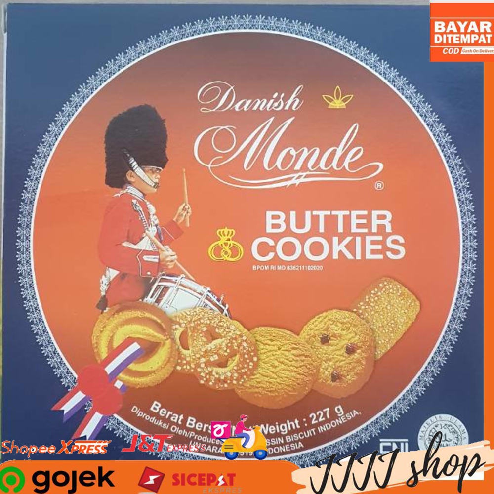 Jual Monde Danish Butter Cookies 227gr ( Pake Kaleng ) Indonesia|Shopee ...