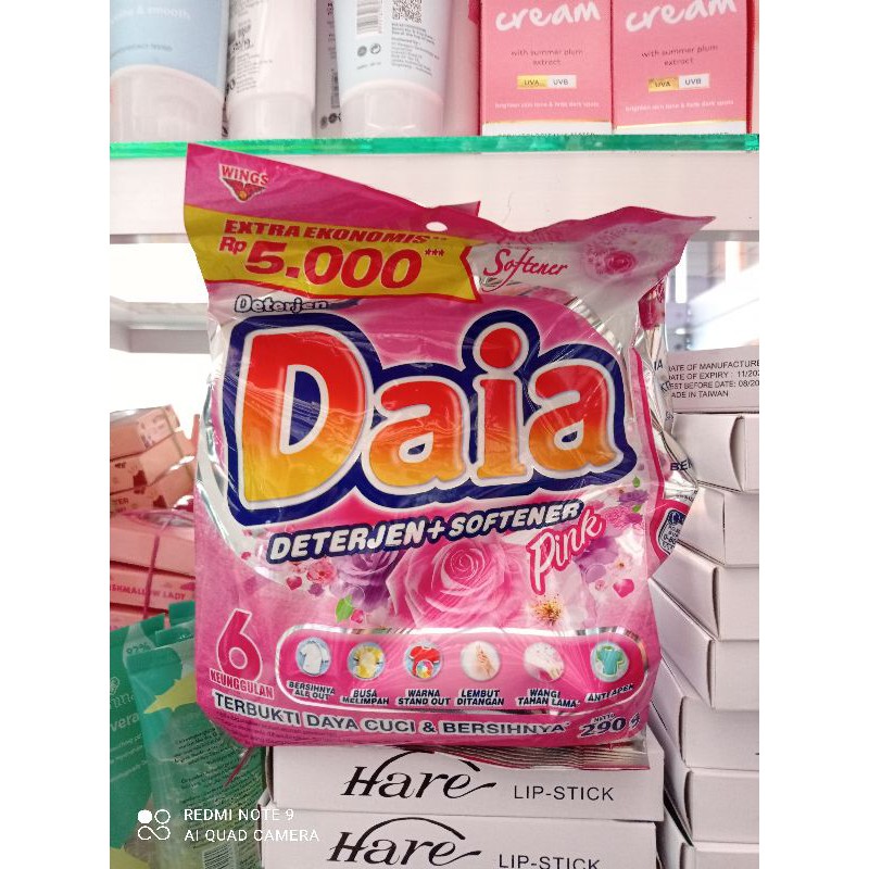 Jual Daia Deterjen + Softener Pink 265 gram | Shopee Indonesia
