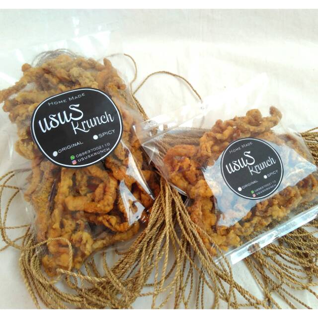Jual camilan, usus crispy , usus krispy , kripik usus , kue kering ...