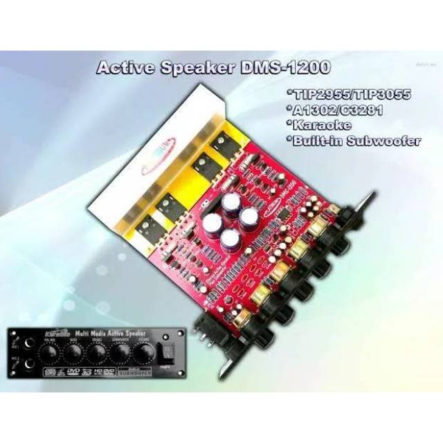 Jual KIT POWER SPEAKER AKTIF STEREO 2 MIC SUBWOOFER DMS-1200 m | Shopee Indonesia