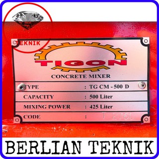 Jual Beton Molen Concrete Mixer Semen TIGON 500 Liter | Shopee Indonesia