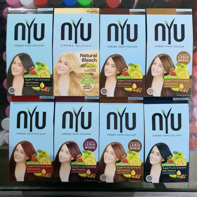 Jual NYU Hair Color Kemasan Box | Pewarna Rambut | Shopee Indonesia