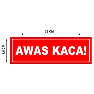 Jual STIKER AWAS KACA | Shopee Indonesia