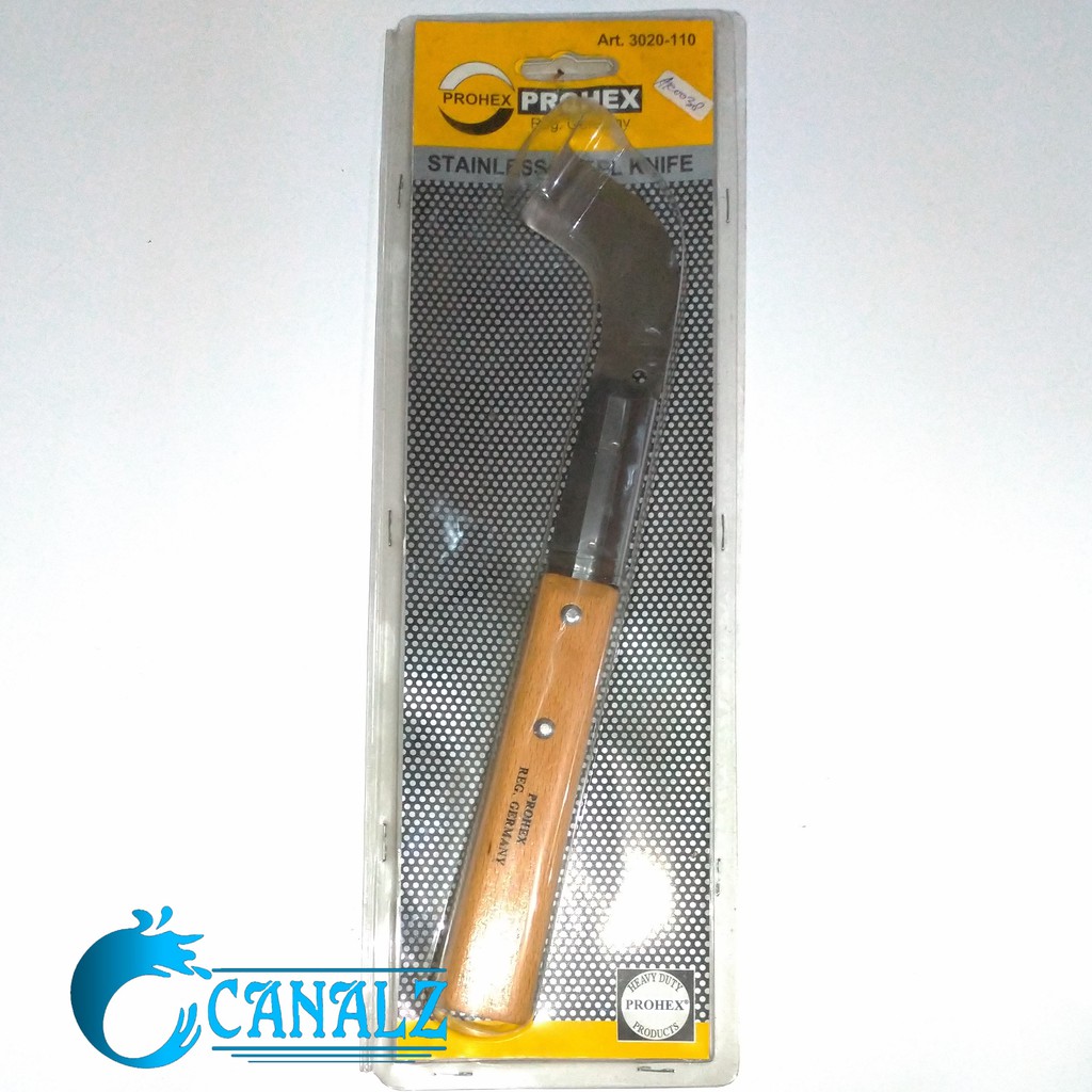 Jual Pisau Sadap Karet Prohex / Stainless Steel Knife Murah | Shopee ...