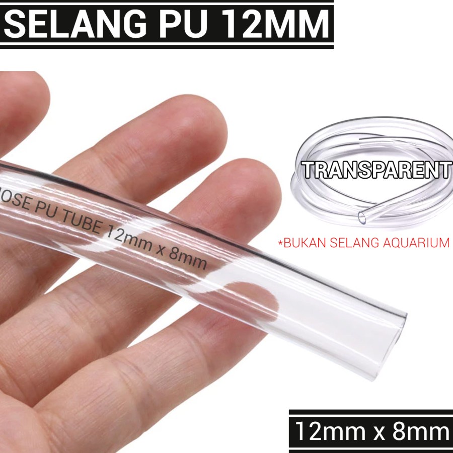 Jual Selang PU Ukuran 12x8mm - Selang Pu 12mm - Meteran Indonesia|Shopee Indonesia