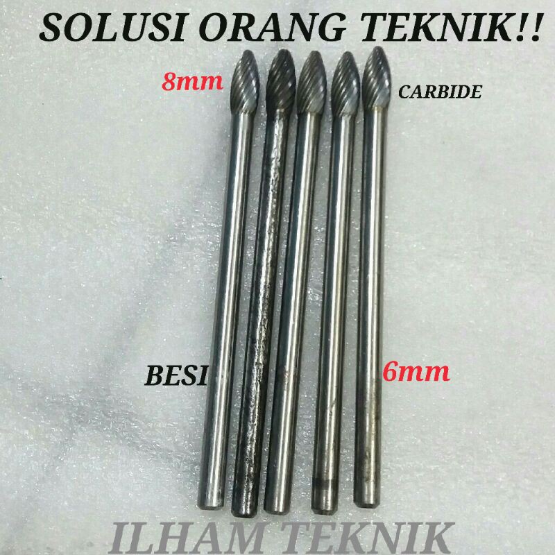 Jual bor tuner TUNER porting bor frais BATANG 6mm BESI KEPALA 8mm ...