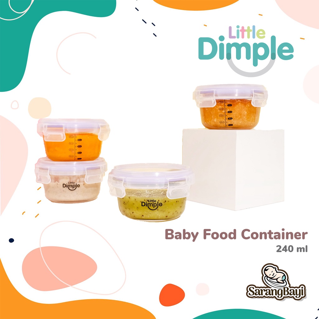 Jual Little Dimple Baby Food Container 240ml Mpasi Baby Snack Container ...