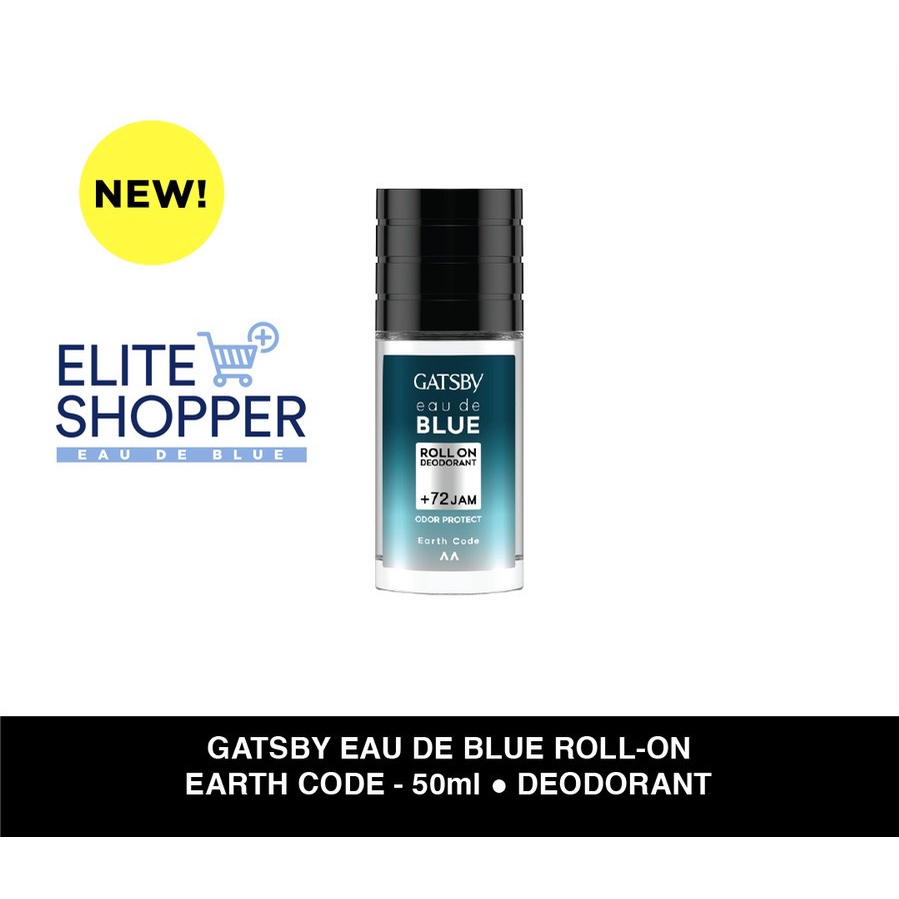 Jual GATSBY Eau De Blue Deodorant Roll On - Earth Code 50ml | Shopee ...