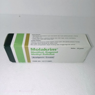 Jual MOLAKRIM Analgesic Cream 30gr | Shopee Indonesia