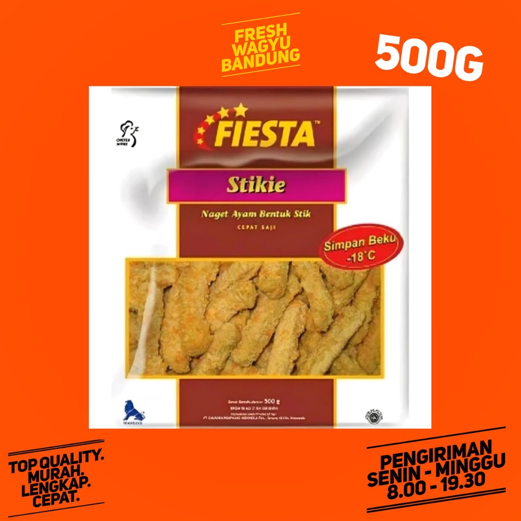 Jual FIESTA STIKIE CHICKEN NUGGET Premium Naget Ayam Stick 500g ...