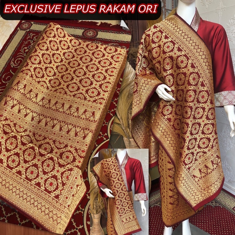 Jual EXCLUSIVE Songket Lepus Rakam Berlian ORI (SPESIAL SUPER EXCLUSIVE) Songket Tenun Palembang ...