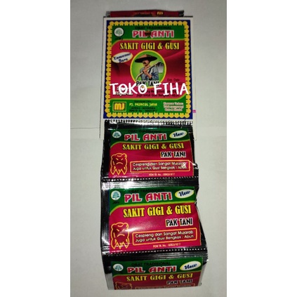 Jual Obat Tradisional Sakit Gigi & Gusi Cap Pak Tani Asli 100% - sachet ...