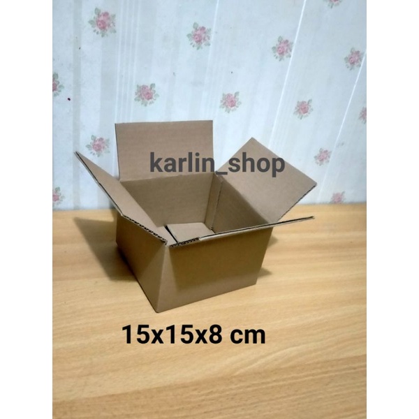 Jual kardus box (PxLxT) 15x15x8 cm | Shopee Indonesia
