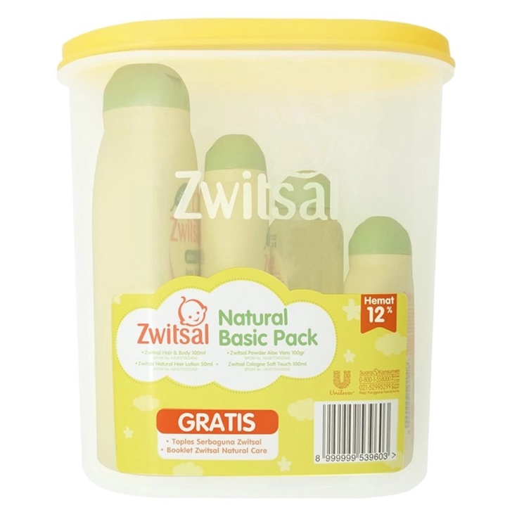Jual ZWITSAL Natural Basic Pack Paket Perlengkapan Bayi isi 4 | Shopee ...