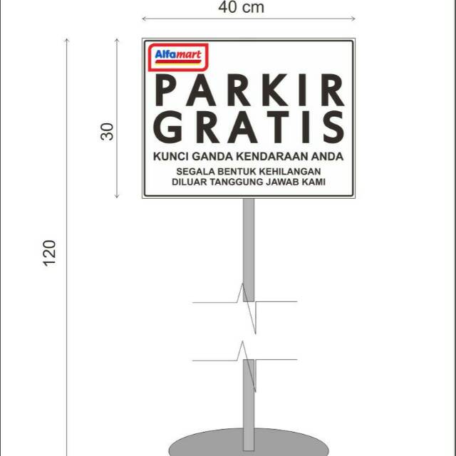 Jual Sign Parkir Gratis 1 sisi | Shopee Indonesia