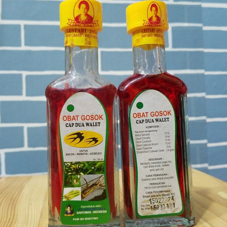 Jual Minyak Lawang - Obat Gosok Cap Dua Walet atasi encok Rheumatik dan ...