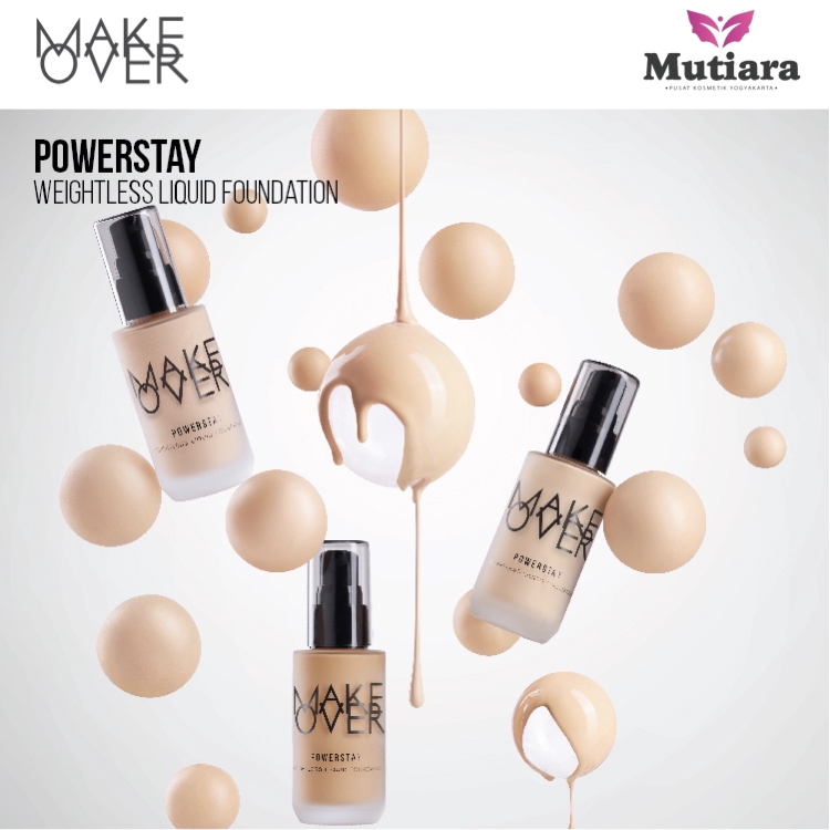 MAKEOVER POWERSTAY WEIGHTLESS LIQUID FOUNDATION 33 ML | Shopee Indonesia