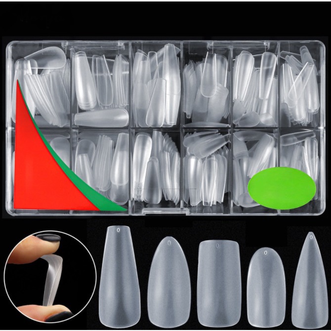 Jual KUKU PALSU SOFT TIPS FULL TIPS DOFF UNTUK EXTENSION CLEAR STELITO ...