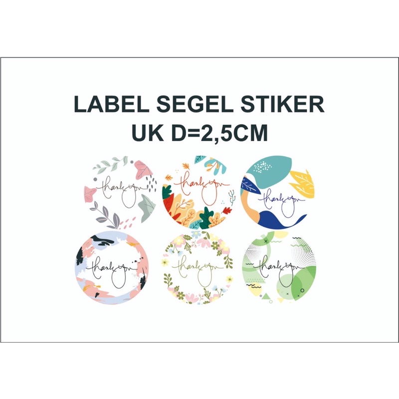 Jual Sticker Thank You aesthetic/Cutting Sticker/Sticker Hampers ...