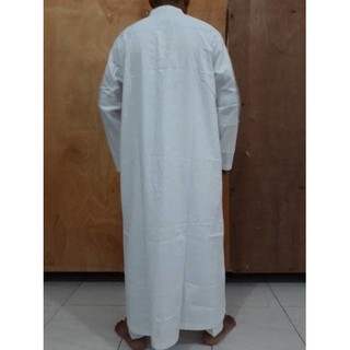 Jubah pria gamis pria jubah jubah ikhwan jubah arab warna putih ...