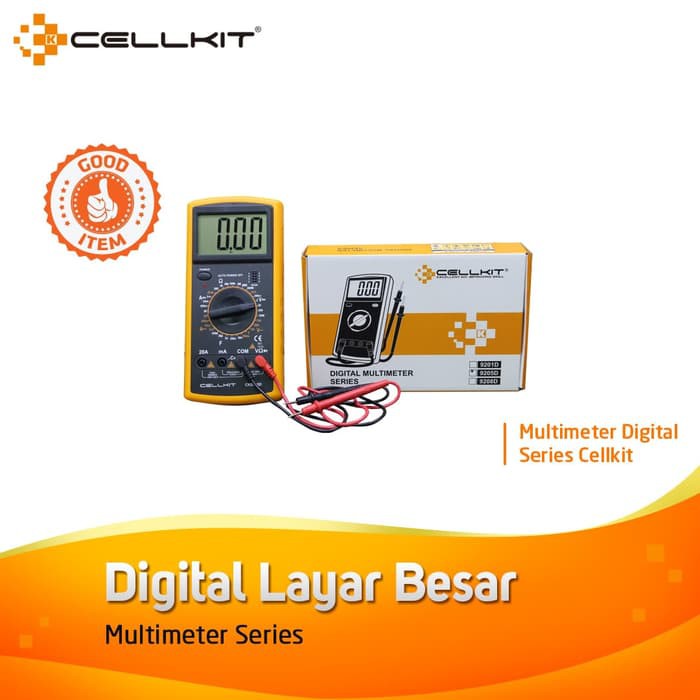 Jual AVOMETER/MULTITESTER CELLKIT DIGITAL CK-9205D | Shopee Indonesia