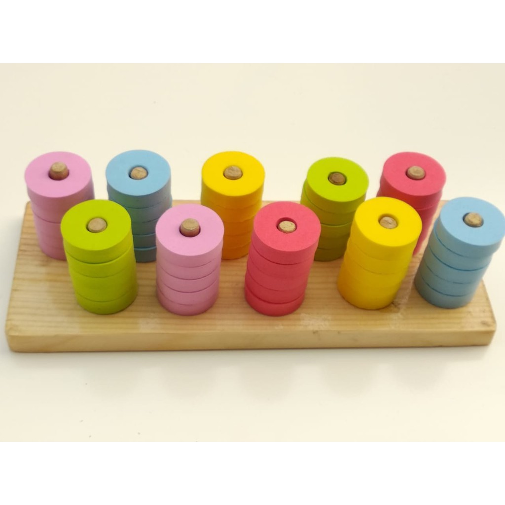 Jual Mainan Edukatif / Edukasi Anak / Mainan kayu - Balok RING ...