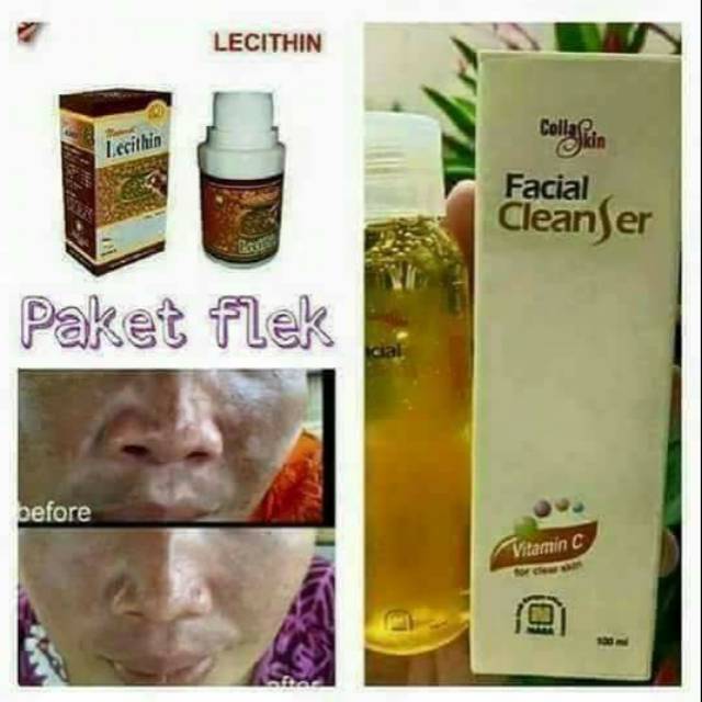 Jual Lecithin dan colaskin facial clanser | Shopee Indonesia