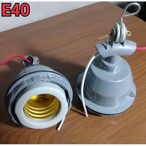Jual Fitting Keramik E40 Fitting Lampu Jalan Gantung Besar E40 300V 15A | Shopee Indonesia
