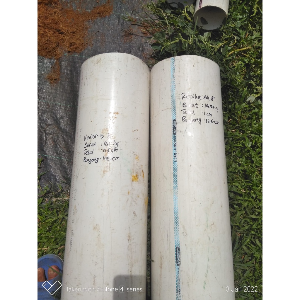 Jual Pipa PVC 8" inch Bekas untuk RFF Aquaponik atau Aquakultur Sistem ...