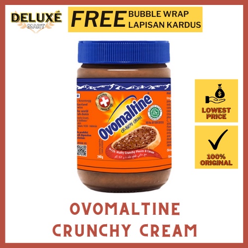 Jual OVOMALTINE Crunchy Cream (680, 380, dan 230 gram) - Selai Coklat Renyah untuk Roti dan Kue ...