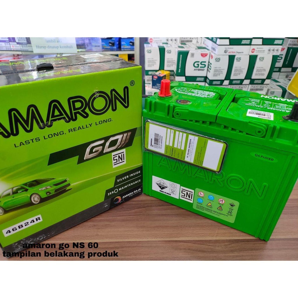 Jual AKI MOBIL AVANZA AMARON GO MF/KERING NS60 12V/45AH | Shopee Indonesia