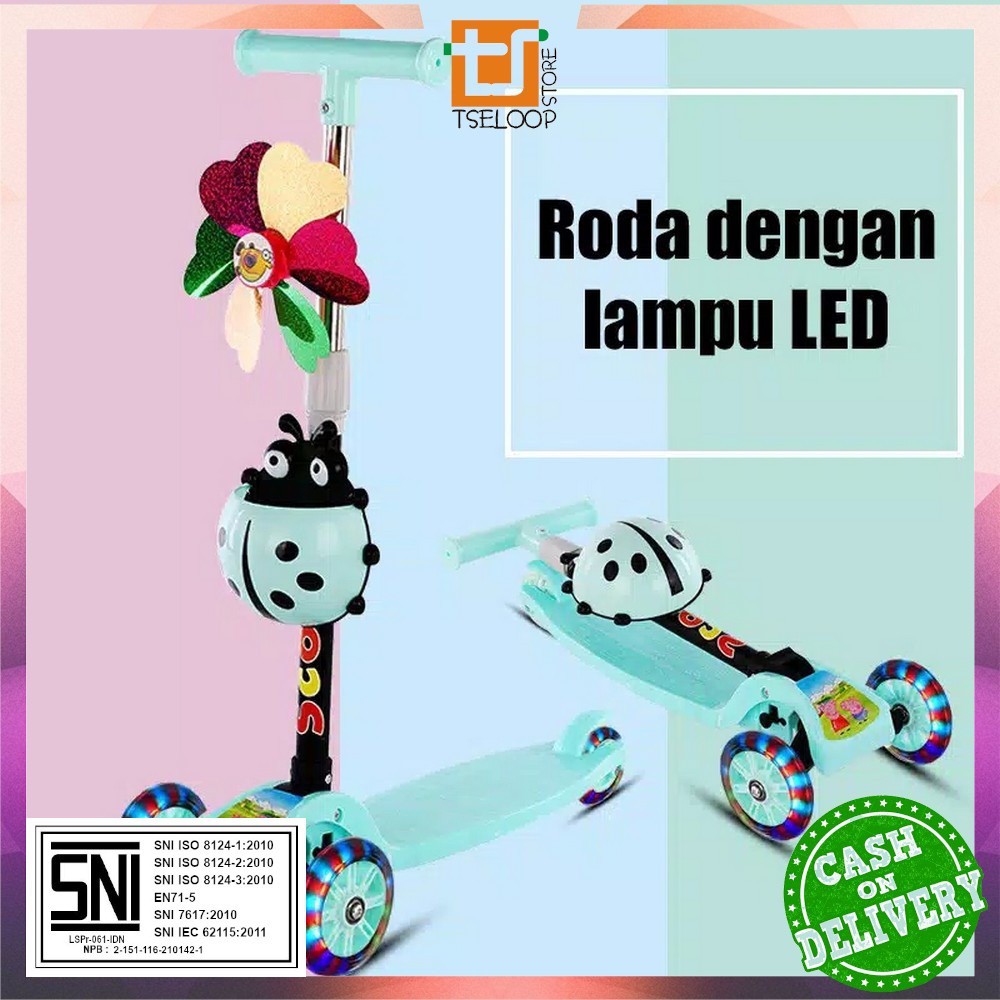 OFM-M95 Mainan Otopet Scooter Anak Otoped Kumbang Skuter Anak Roda 3 ...