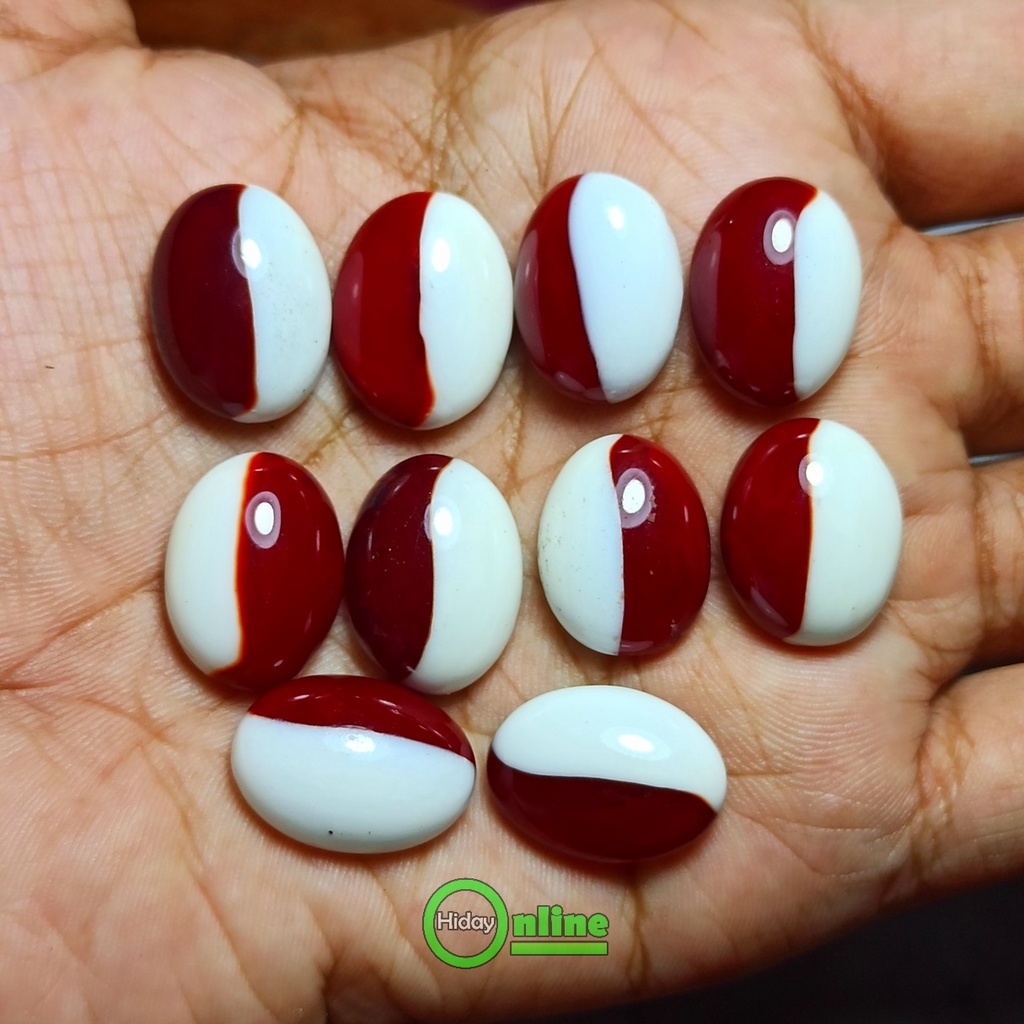 Jual BATU AKIK MERAH PUTIH BENDERA INDONESIA | Shopee Indonesia