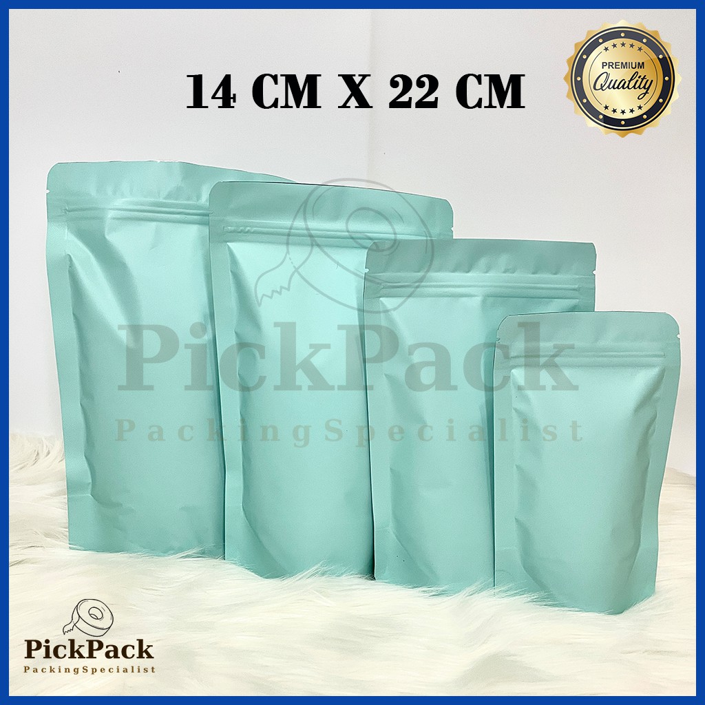 Jual Standing Pouch Klip Biru Non Window - Plastik Kemasan Makanan ...