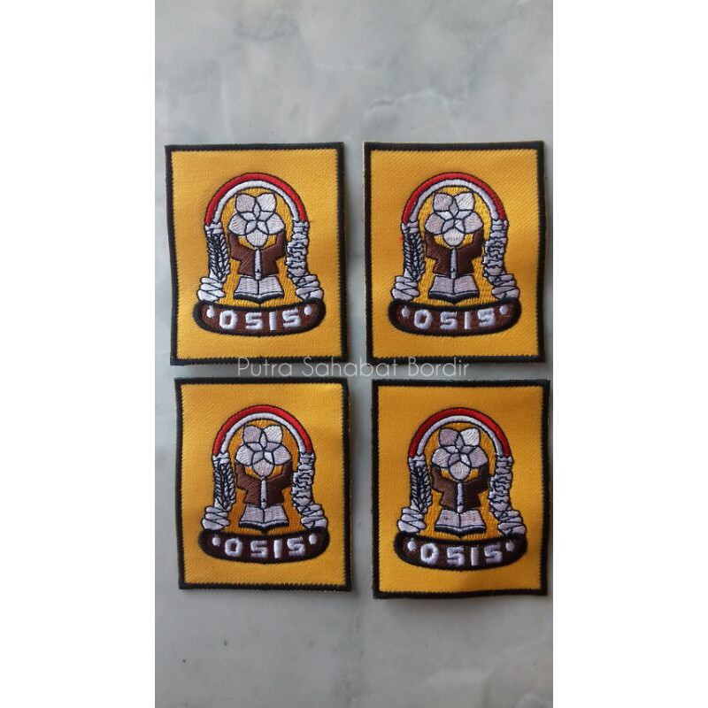 Jual Patch | Logo Bordir Osis SMP | Logo Sekolah | Shopee Indonesia