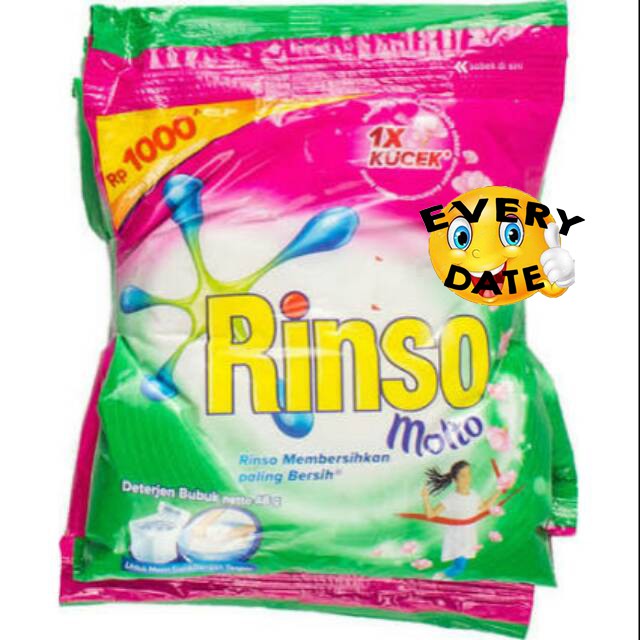Jual Rinso 1000 Detergen Bubuk Sachet (6 Sachet/Lembar) | Shopee Indonesia