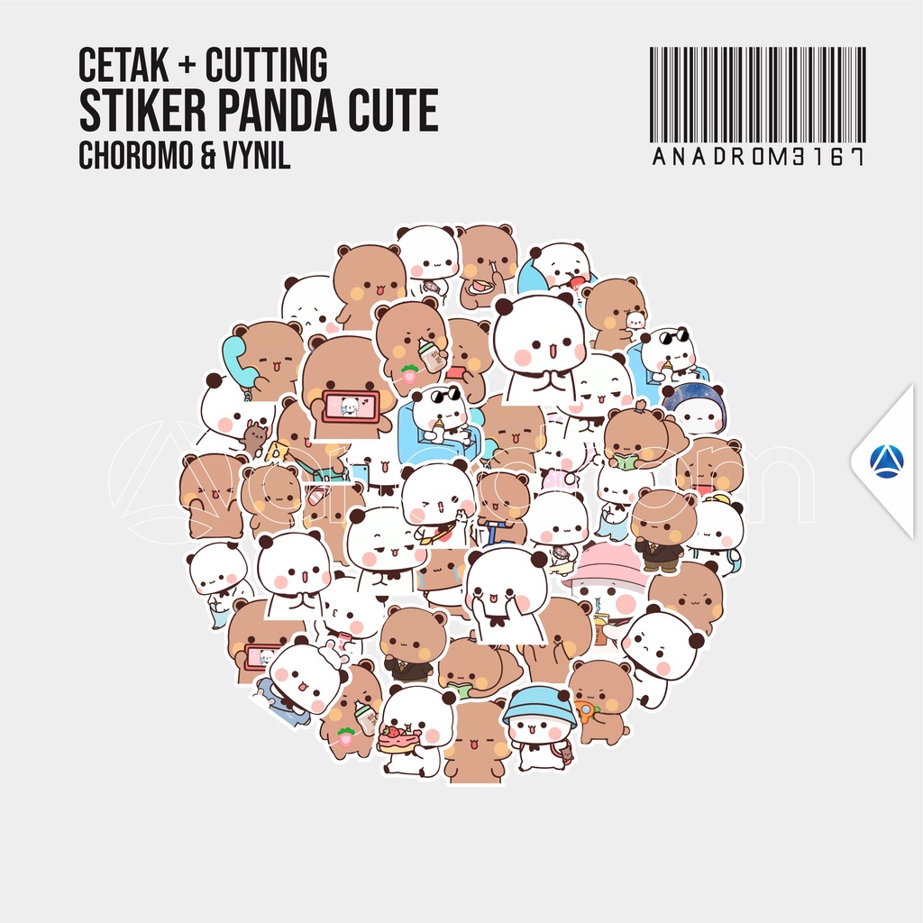 Jual Stiker Panda Gemoy | Stiker Panda Cute 1 PACK isi 40PCS | ANADROM ...