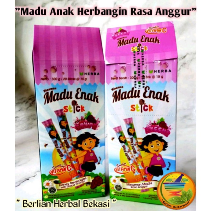 Jual MADU ENAK STICK RASA ANGGUR ISI 20 STICK @15 GRAM MADU STICK ENAK ...