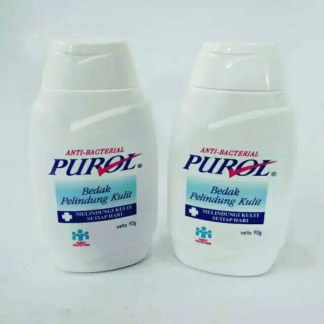 Jual Bedak PUROL ANTI BAKTERI 90gram. SISA 2 BOTOL DIJAMIN ORIGINAL ...
